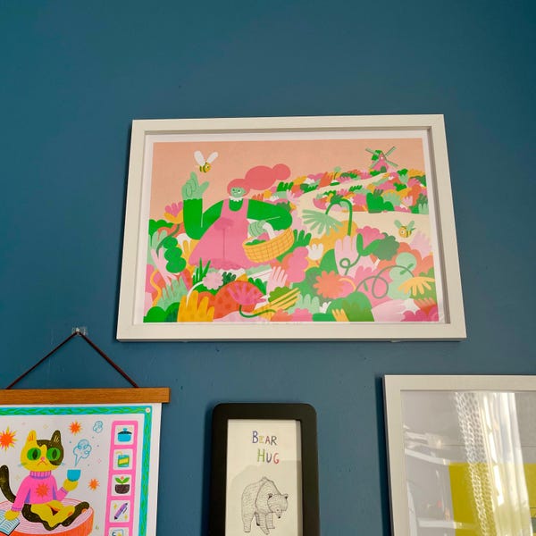 Thorns - A3 Risograph Print - Etsy