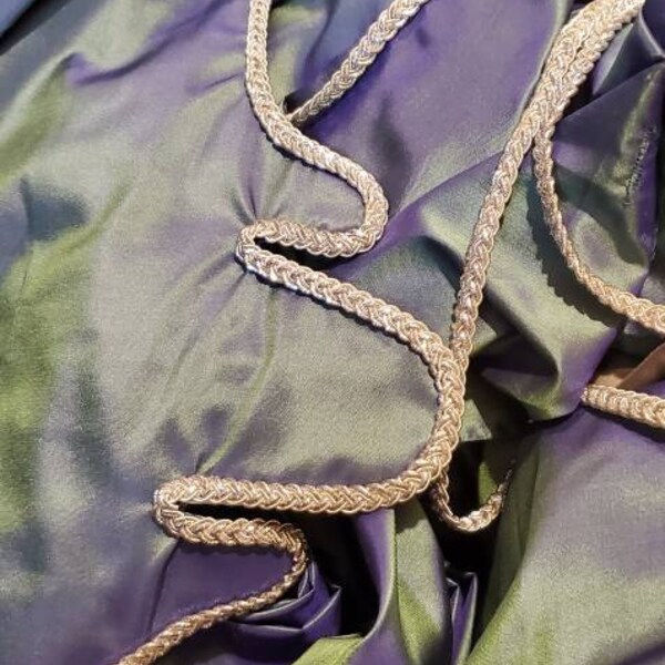 Navy Blue Trim, Gold Embroidered Trim, Navy Blue N Gold Trim, Scalloped ...