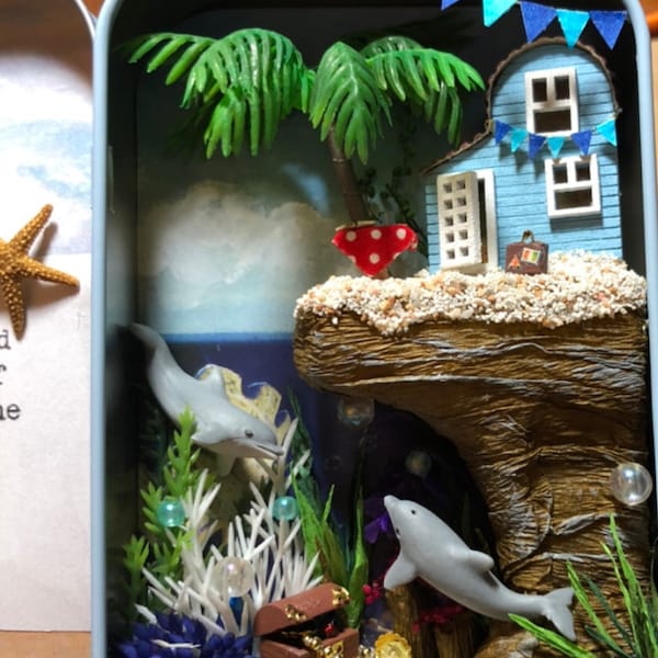 Tiny Dolphin Figurine - Soft Plastic Animal for Diorama or Aquarium ...