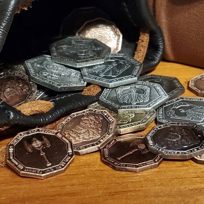Mythological Creatures Themed Gaming Coins Tiny 15mm - Etsy