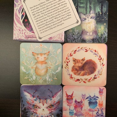 Spirit Cats Oracle Deck Inspirational Card Deck Indie, Tarot, Magical ...
