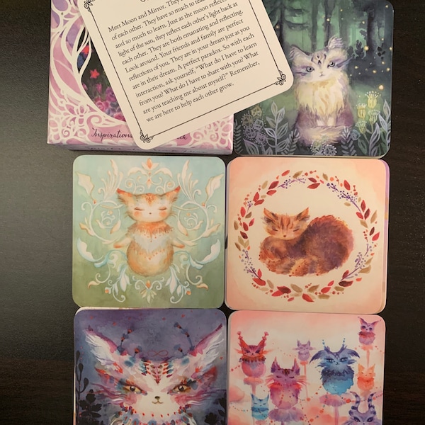 Spirit Cats Oracle Deck - Inspirational Card Deck - Indie, Tarot ...