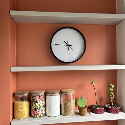 Simple Wall Clock, Black and White Clock, Minimalist Design, Less is ...