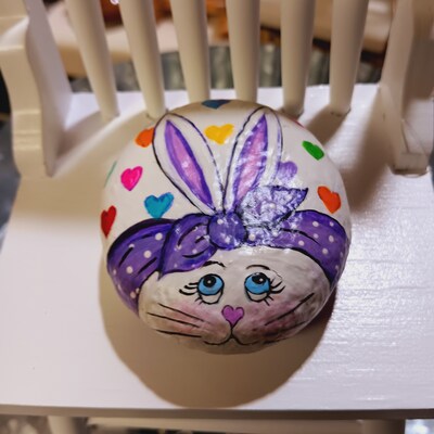 Painted Pickle Rock Pair, Funny Pickles Stone, Pebble Painting, Sealed ...