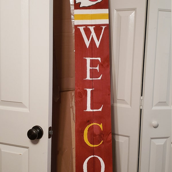 Kansas City Chiefs Welcome Sign - Etsy