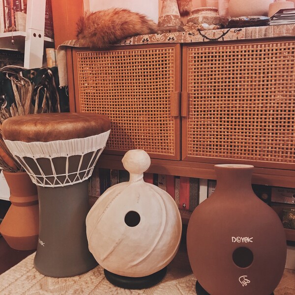 Shaker With Star-flower Design, Aka Gourd Rattle, Folk Percussion ...