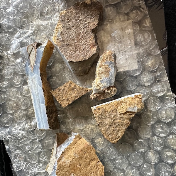 Ellensburg Blue Agate Cabochon: Brecciated Rhyolite Gemstone (56 X 23 X ...