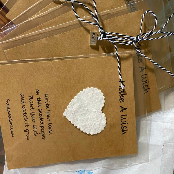 Plantable Seed Paper Wishes, Wildflower Seed Paper, Easter Gifts for ...