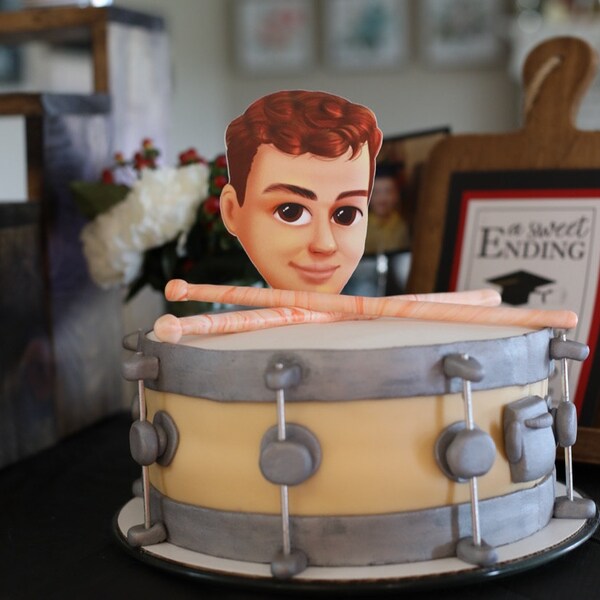 Custom Face Photo Cake Topper Birthday, 30th Birthday Cake Topper ...