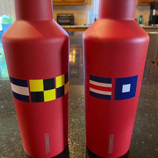 Nautical Flag Stickers Vinyl Peel and Stick 1.5 Square Initials - Etsy