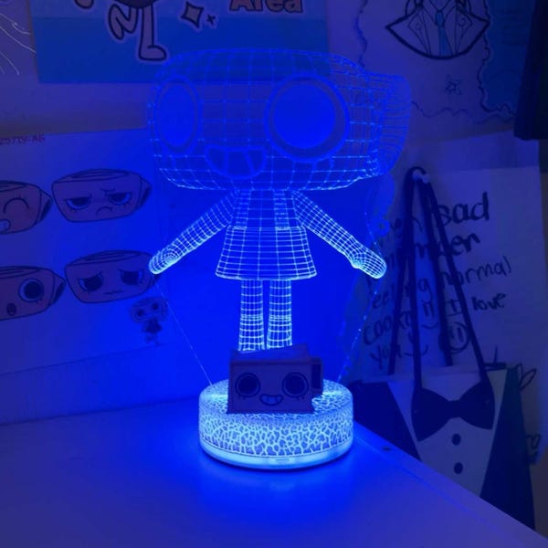 Shelly 3D Lamp Dandy's World Fan Gift Night Light Shelly Lamp Bedside ...