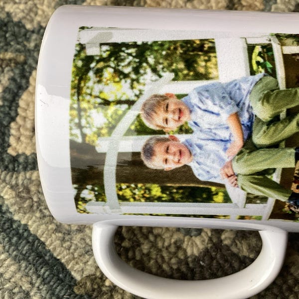 Custom Photo Mug Grandma, Personalized Photo for Grandma, Photo Mug Mom ...