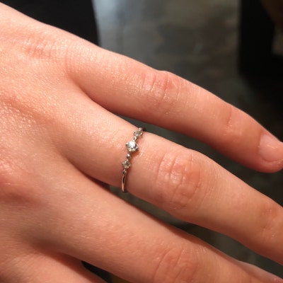 Small Minimalist Womens Silver Ring Unique Womens Silver - Etsy