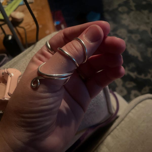Thumb Splint MCP 925 Silver Ring, MCP Hyperextension Splint, Arthritis ...