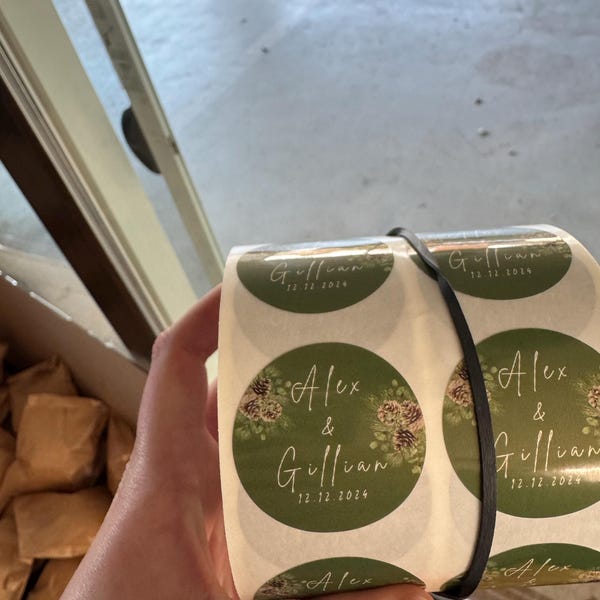 Foil Labels / Foil Stickers on A Sheet 2 Squares : We Print Your Design ...