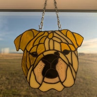 Boxer Dog Digital Stained Glass Pattern - Includes Printable Pages and ...