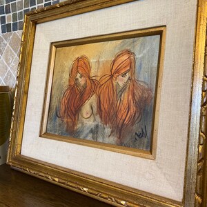 1960's Ramon H. Figurative Impressionist Oil Painting, Framed - Etsy