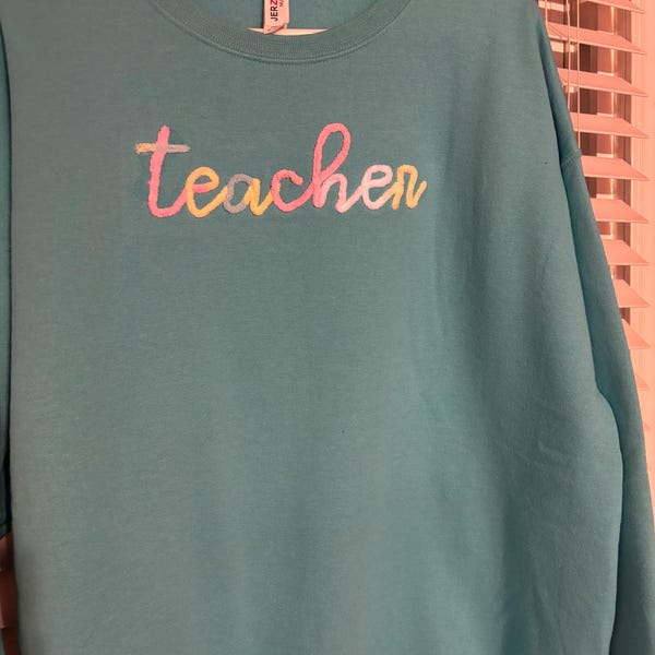 Cursive Yarn Embroidery Font - Machine Embroidery Font for Chenille ...