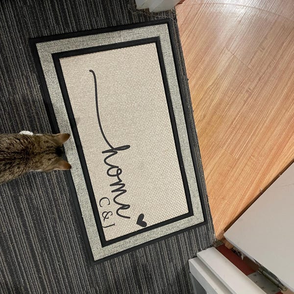 Custom Business Logo Door Mat Your Text Here Personalized Doormat ...