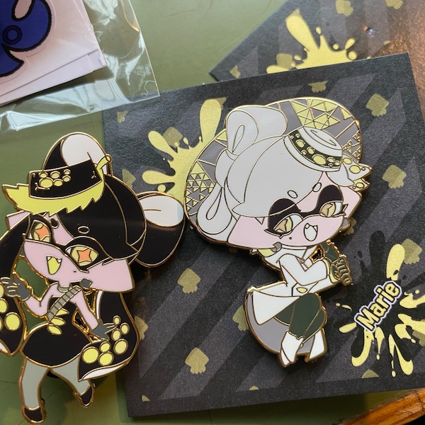 Off the Hook Enamel Pins : Marina and Pearl - Etsy