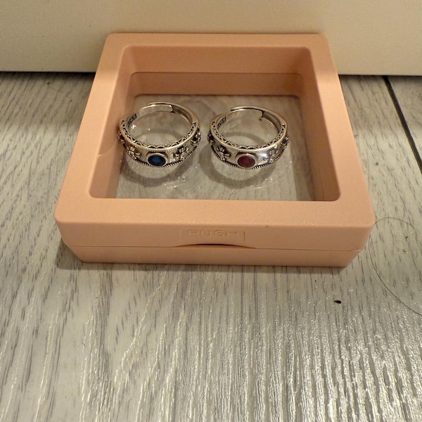 Howls Moving Castle Ring Set, Anime Ring, Couple Ring, Jewellery Ring ...