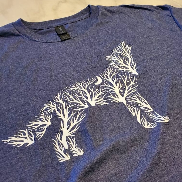 Wolf Shirt, Howling Wolf, Floral Wolf, Wolf Lover Gift, Animal Lover ...