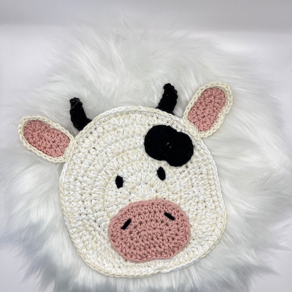 Highland Cow Potholder and Coaster Set - Crochet Pattern PDF - Etsy