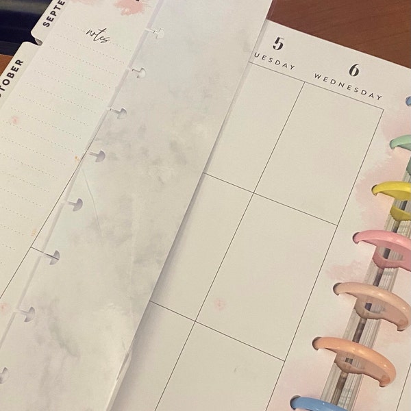 Foiled Planner Page Marker, Marbled Bookmark, Today, Weekly and Monthly ...