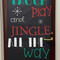 Jingle All the Way Classroom Door Christmas Bulletin Board December ...