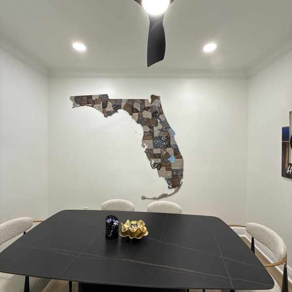 3D Wooden World Map Office Wall Art Decor, Wood World Map Accent Wall ...