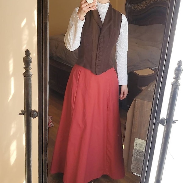 1890s Split Riding Skirt Sewing Pattern | Victorian Cycling Skirt ...