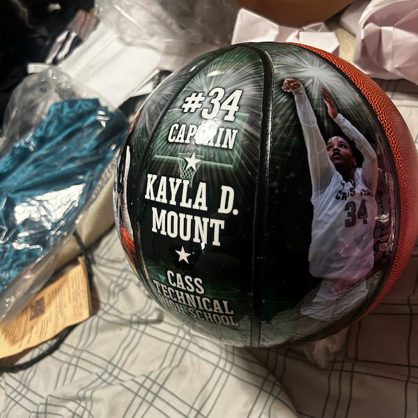 Customized Basketball-perfect for High School Senior Gift, Athletic ...