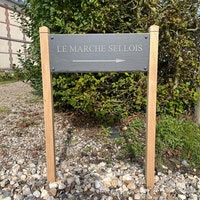 Oak House Sign With Posts, Carved, Personalised Custom Engraved Wooden ...