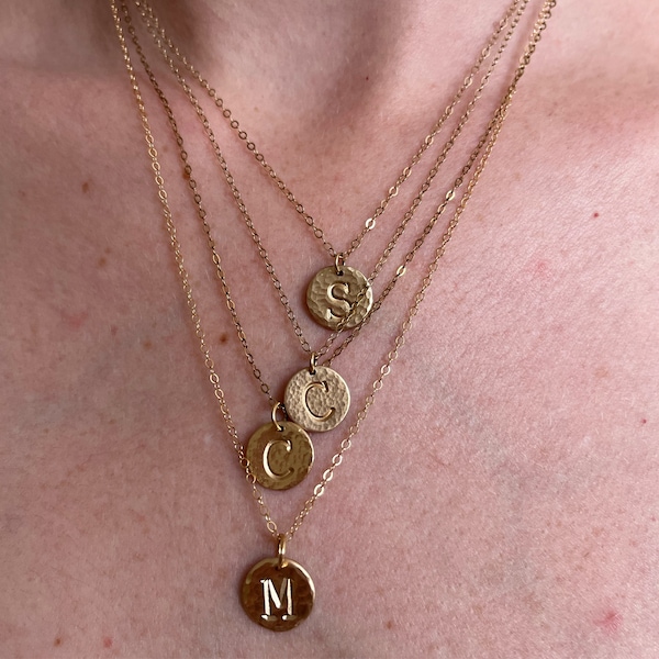 Flower Girl Necklace / Personalized Initial Necklace / Kid's Letter ...