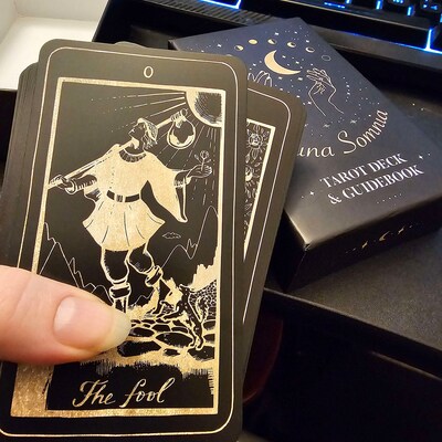 Luna Somnia Tarot Deck With Guidebook & Box 78 Cards Full Deck Moon Dreams Starry Magic ...