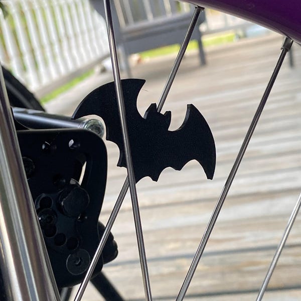 6x Bat Bike Spoke Decorations - Spooky Bicycle Gift, Gothic Bike ...