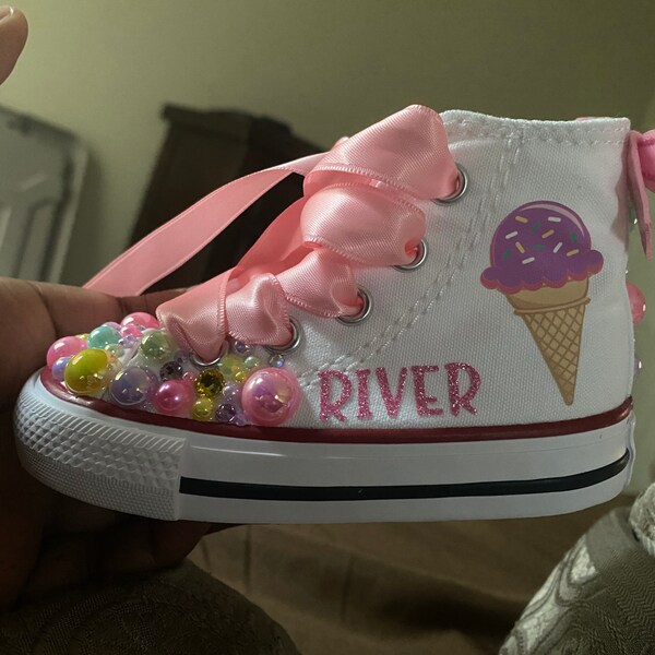 Donut Converse, Personalized, Donut Grow Up, Ice Cream Cone, Sprinkles ...