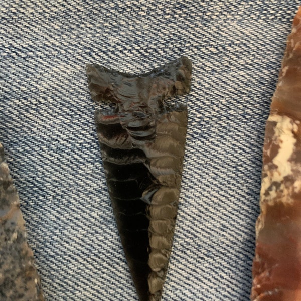 Banded Obsidian Arrowhead/spear Point - Etsy