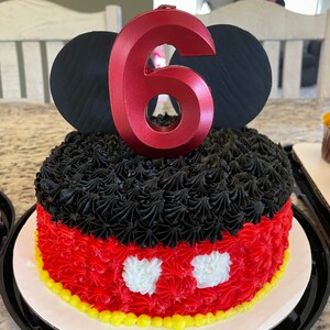 Edible Fondant Bow and Ears Cake Topper Hot Pink - Etsy