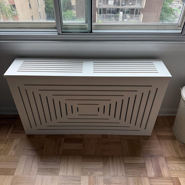 Solid Wood Radiator Cover, Custom Heating Cabinet for Home and Office ...