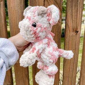 MINI Clemmie Cow Knotted Lovey Crochet Cow PATTERN - Etsy