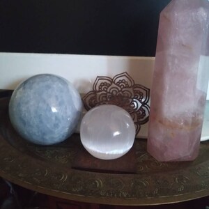 Amphibole Quartz / Angel Wing Phantom Quartz / Hematite Point 84g 8 ...