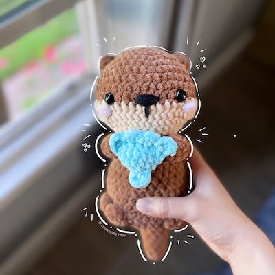 Amigurumi Otter Pattern, Plush Pattern, PDF Pattern, Stuffed Otter Toy ...