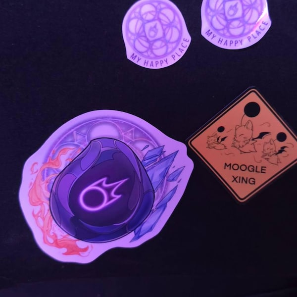 FFXIV Black Mage Waterproof Vinyl Sticker | Final Fantasy 14 BLM Job ...