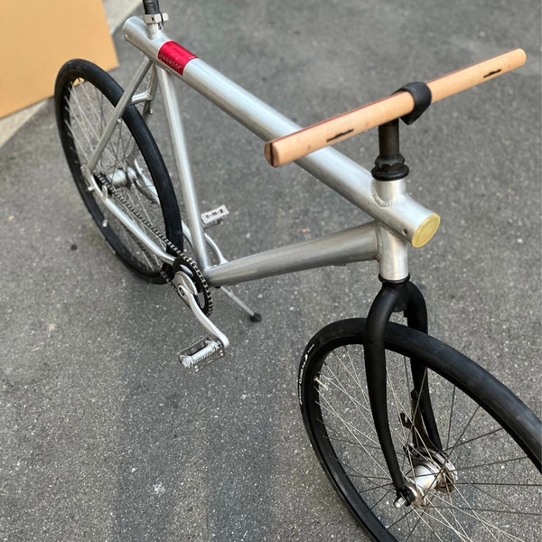 Bubinga and Ash Wood Curved Bicycle Handlebar - Etsy
