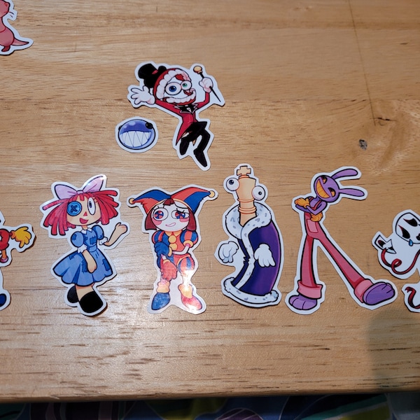 Digital Circus Glossy Vinyl Sticker - Etsy