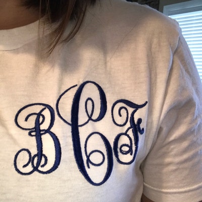 SALE Interlocking Monogram Embroidery Font 4 Sizes Machine - Etsy