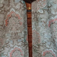 Walking Cane for Ladies Chamomile Flower, Hand-carved Pretty Cane With ...