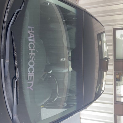 Hatch Society Windshield Decal Car Sticker Banner JDM Vinyl Graphics ...