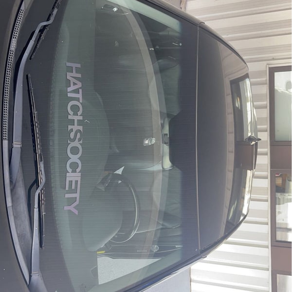 Hatch Society Windshield Decal Car Sticker Banner JDM Vinyl Graphics ...